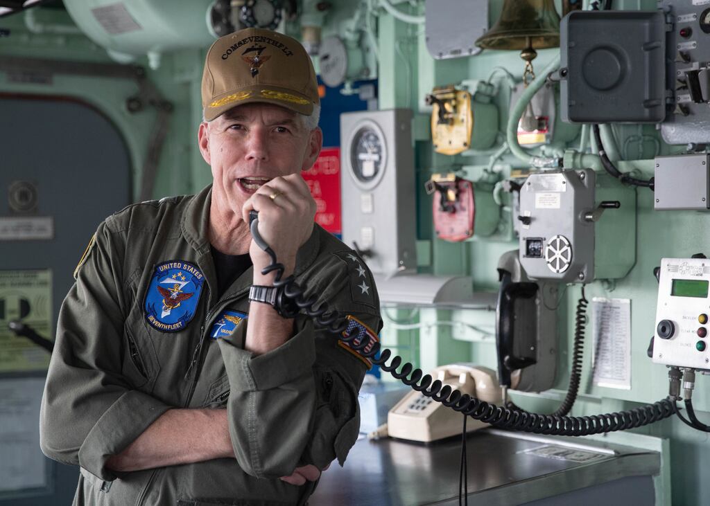 Biden taps 7th Fleet commander Thomas for information warfare post